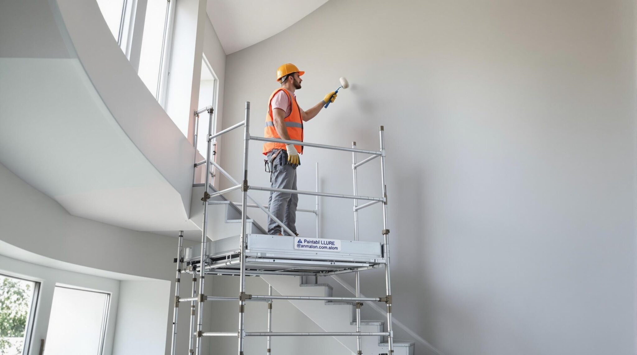 Echafaudage dans un escalier - Guide pratique